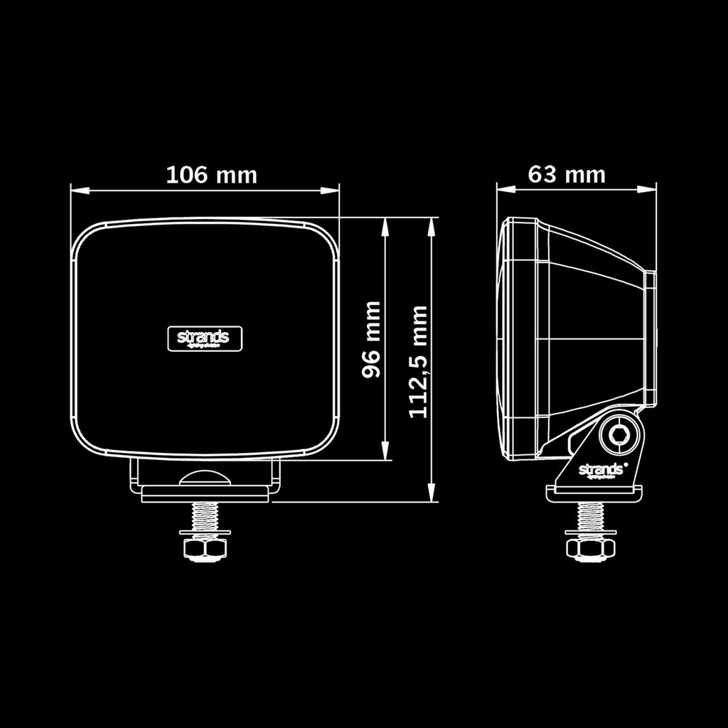 IZE LED OG Old School Work Light with Position Light | Nedking